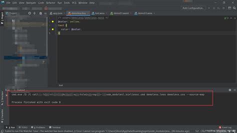 Webstorm配置less（解决failed To Run File Watcher ‘less‘不是有效的 Win32 应用程序