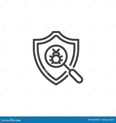 vulnerability assessment line icon stock illustration illustration of