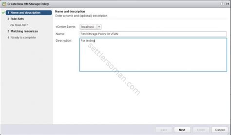 How To Define A Virtual Machine Storage Policy For Virtual San Vsan