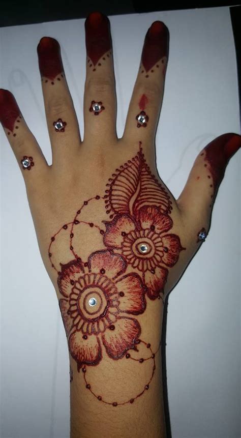 Inai Bunga Ros Zaimura Gambar