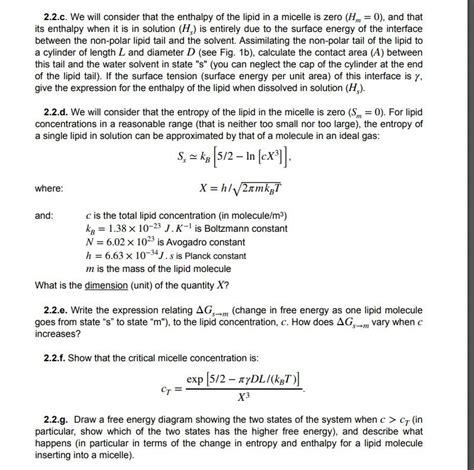 Solved Lipids Dissolved In Water Spontaneously Assemble Into