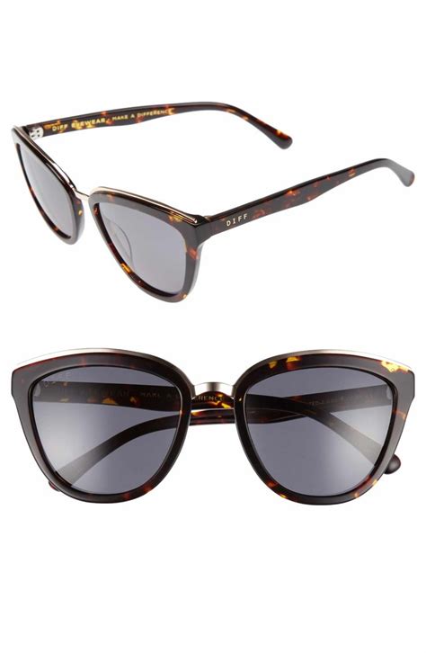 Diff Rose 55mm Polarized Mirrored Sunglasses Nordstrom Mirrored