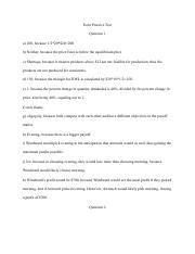 AP Econ Practice Test Pdf Econ Practice Test Question A Because