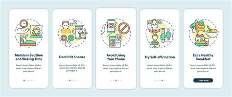 Tips For Building Morning Routine Onboarding Mobile App Screen Ideas Walkthrough 5 Steps