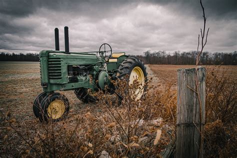 John Deere Vintage Antique Farm Tractor Photography Print Farm Print