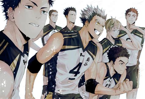 Bokuto Koutarou Akaashi Keiji Konoha Akinori Komi Haruki Sarukui
