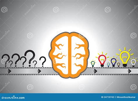 Problem Solution Concept Assembly Line Automation Stock Vector