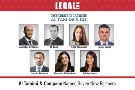 Al Tamimi And Company Names Seven New Partners