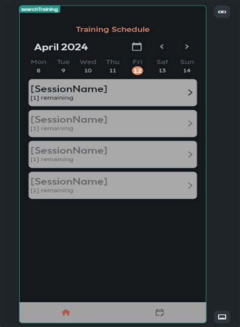 calendar widget state output