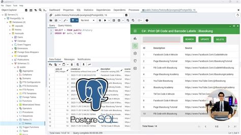 การใช้งานโปรเจค C เชื่อมต่อกับฐานข้อมูล Postgresql ใน Pgadmin 4 Part