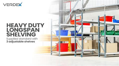 Heavy Duty Steel Longspan Shelving By Verdex Youtube