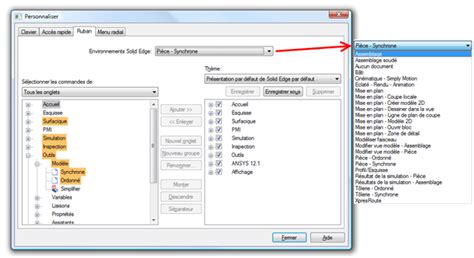 Comment Personnaliser Linterface Solid Edge St3 Partie 1