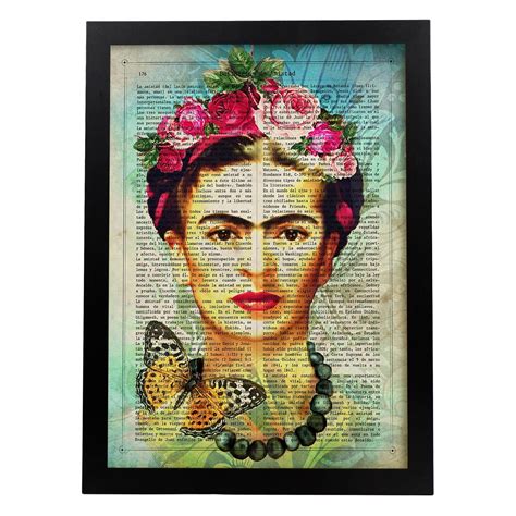 Poster De Frida Azul Láminas De Personajes Importantes Posters De