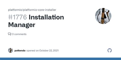 Installation Manager · Issue 1776 · Platformioplatformio Core