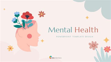 Mental Health Powerpoint Template Calm Supportive Deck