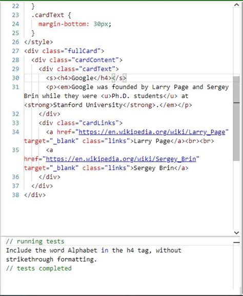 use the s tag to strikethrough text 5 html css the freecodecamp forum