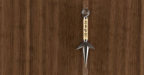 Replica Of Minatos Kunai From Naruto Anime 3d Model 3d Printable Cgtrader