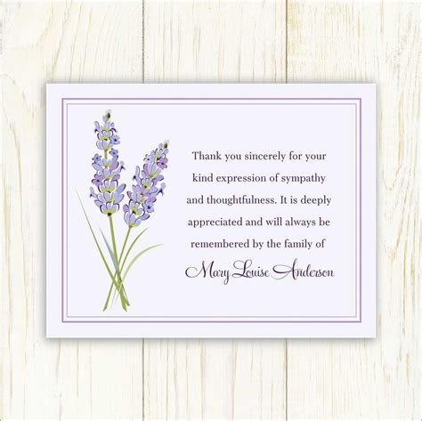 Bereavement Thank You Cards Free Printable