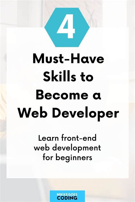 4 Must Have Skills To Become A Web Developer Artofit