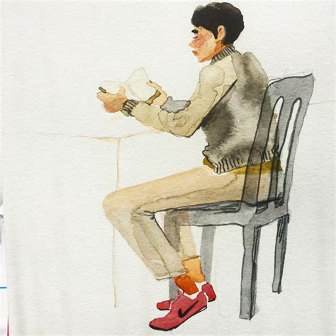 Watercolor People Sketches