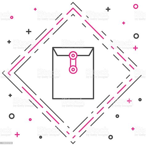 흰색 배경에 격리 된 줄 봉투 아이콘 전자 메일 메시지 문자 기호입니다 다채로운 개요 개념 벡터 일러스트레이션 개념에 대한 스톡