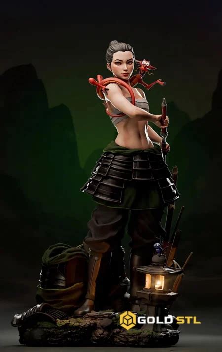 Mulan Stl 3d Print Model Gold Stl
