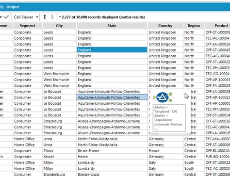 create filter by using the results window alteryx community