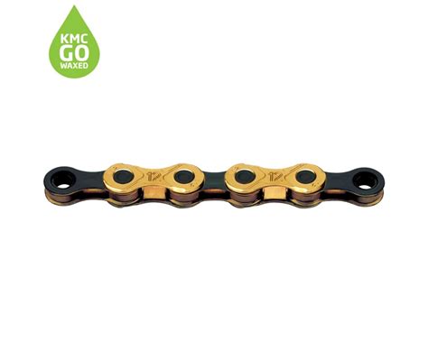 KMC X12 Ti N Gold Pre Waxed Chain 12 Speed Merlin Cycles