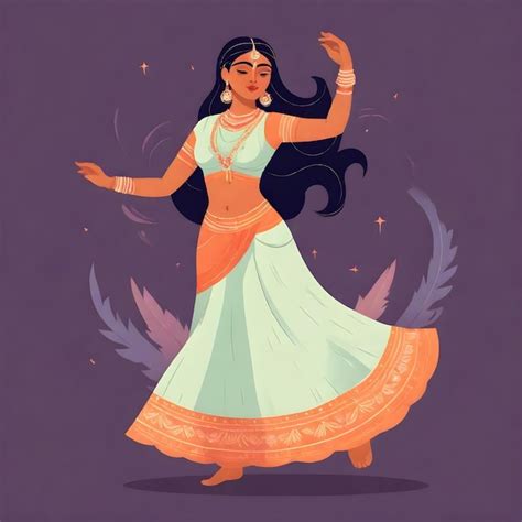 Premium Photo Vibrant Indian Woman Dancing Clipartvibrant Indian Woman Dancing Clipart