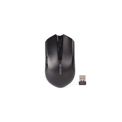 A4tech G3 200n V Track Optical Sensor Wireless Black Mouse