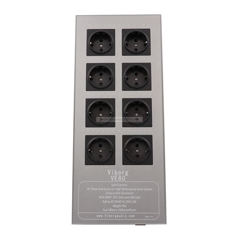 Viborg VE80 HiFi Power Filter Plant Schuko Socket 8Ways EU Outlets ...