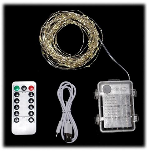 Led Strand Of Warm White Lights With Timer And Usb Cord Will S