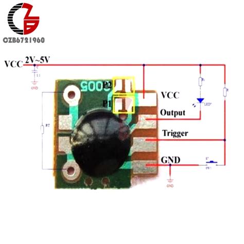 5pcs Multifunction Delay Trigger Chip Time Delay Relay Module Ic Timing