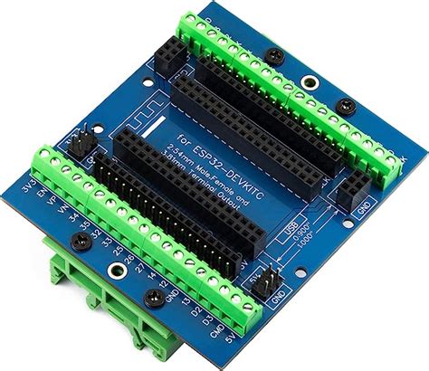 For Din Rail Mount Esp32 Super Breakout Board 381mm 015 Terminal Gpio Expansion Board 3