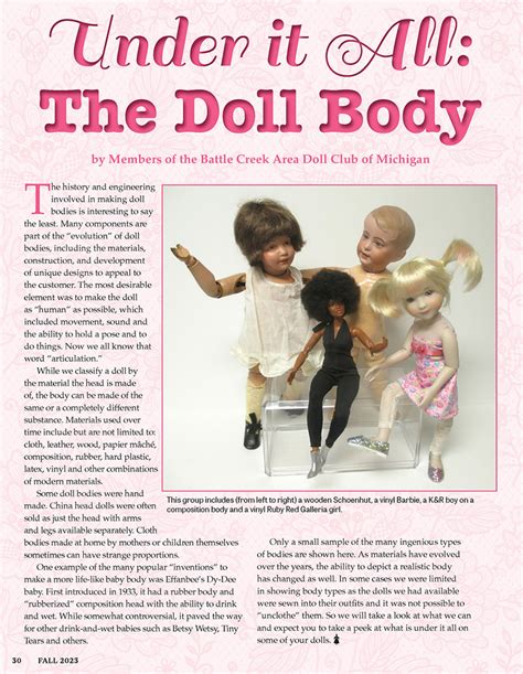 Fall 2023 Doll News Magazine United Federation Of Doll Clubs