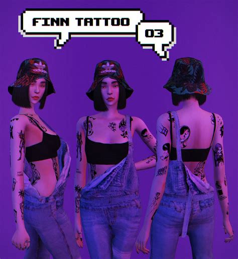 Cc Mods Shop รอยสักสวยๆสไตล์เกาหลีสำหรับผู้หญิงค่ะ