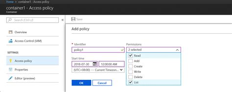 Solved Azure Blob Storage And Container Permissions 9to5answer