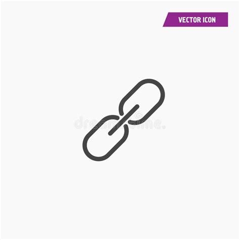 El Icono Del Vínculo Ligado Y Unido A Conexión Enlace Hipertexto