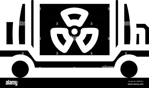 Small Modular Nuclear Reactor Future Technology Glyph Icon Vector