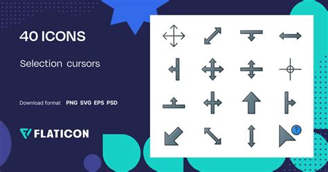 selection cursors icon pack color lineal color 40 svg icons