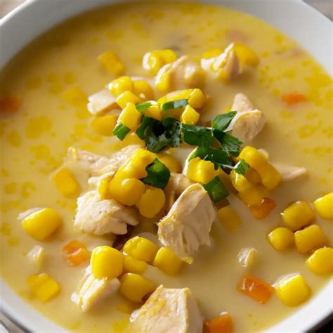 Delectable Chicken Corn Chowder With Unique Blend Of Herbs Soup Chick