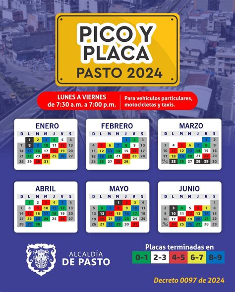 Pico Y Placa En Pasto Para El Martes 23 De Abril Horarios Y