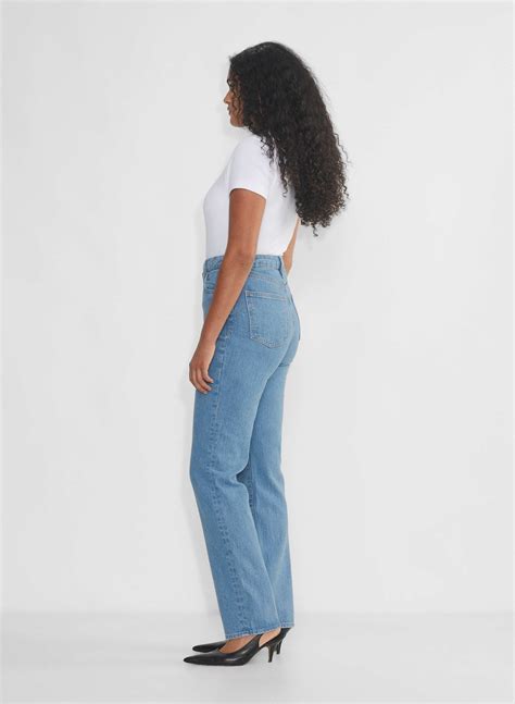 Denim Forum Rowan Curve Fit Super Hi Rise Straight Jean Aritzia Ca