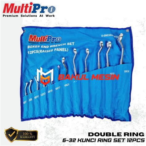 Jual Multipro Offset Double Ring Set 6 32 Kunci Ring Set 12pcs Shopee