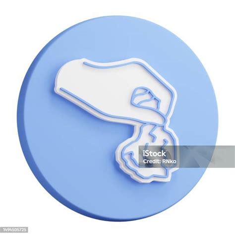 손의 3d 버튼 렌더링은 사용한 종이 냅킨을 쓰레기통에 버립니다 가정 쓰레기의 처리 및 재활용 흰색 배경에 격리된 사실적인 파란색 흰색 그림 3차원 형태에 대한 스톡 사진