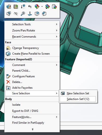 Selection Sets Och Advanced Selections Solidengineer