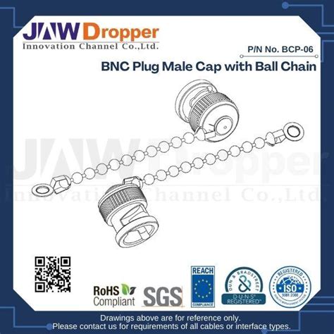 Bnc Plug Male Cap With Ball Chain｜jawdropper