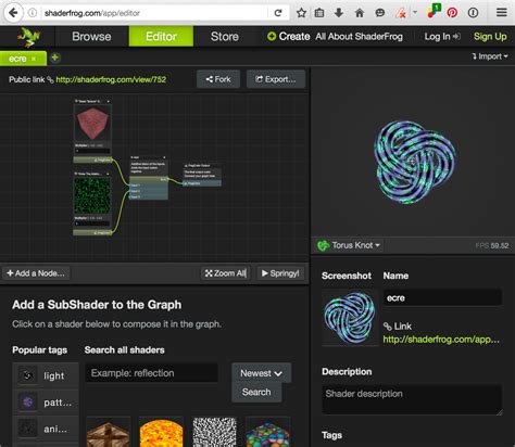 WebGL Shader Editor And Composer Create Beautiful Complex Shaders In