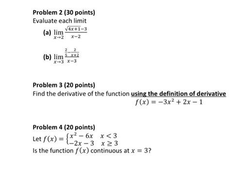 solved given the graph of a function f x find the