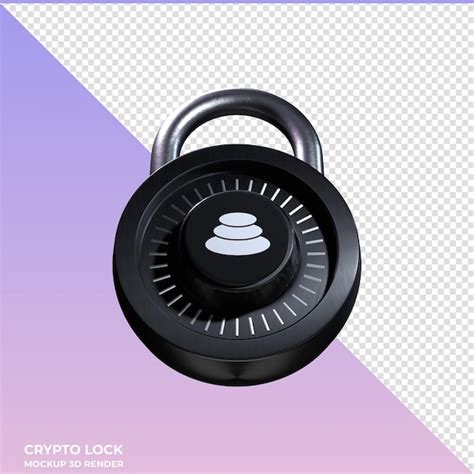 Premium Psd Crypto Lock Balancer Bal 3d Icon